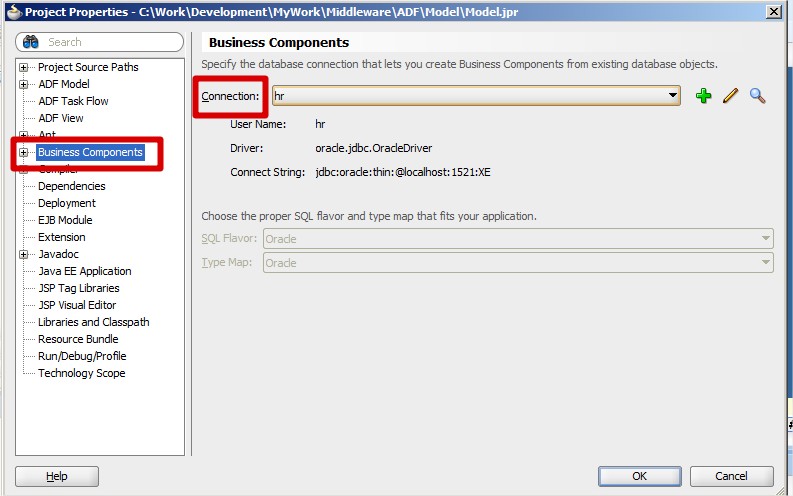 Change The Default DB Connection On An ADF Application | Oracle Fusion Middleware
